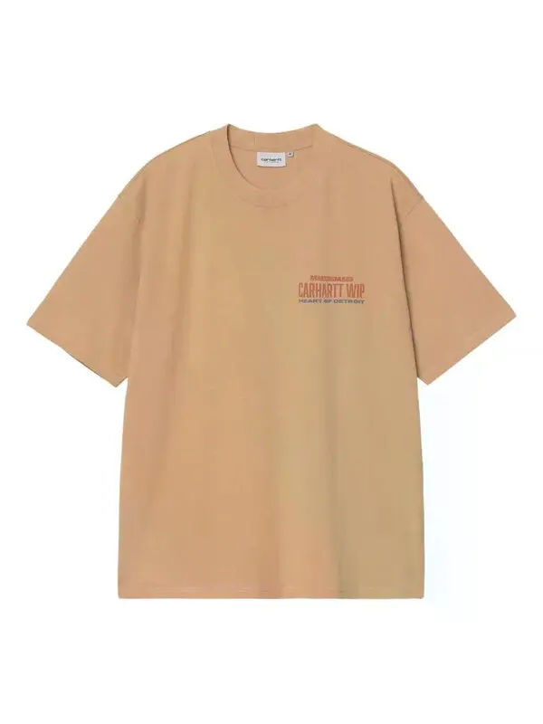 Carhartt Work In Progress Detroit Heart T-shirt - Brown