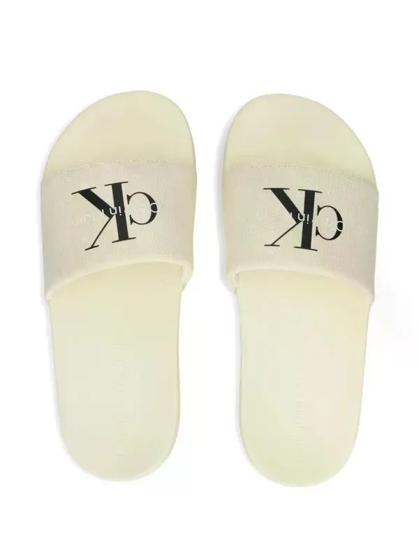 Calvin Klein Logo Slides - Neutrals