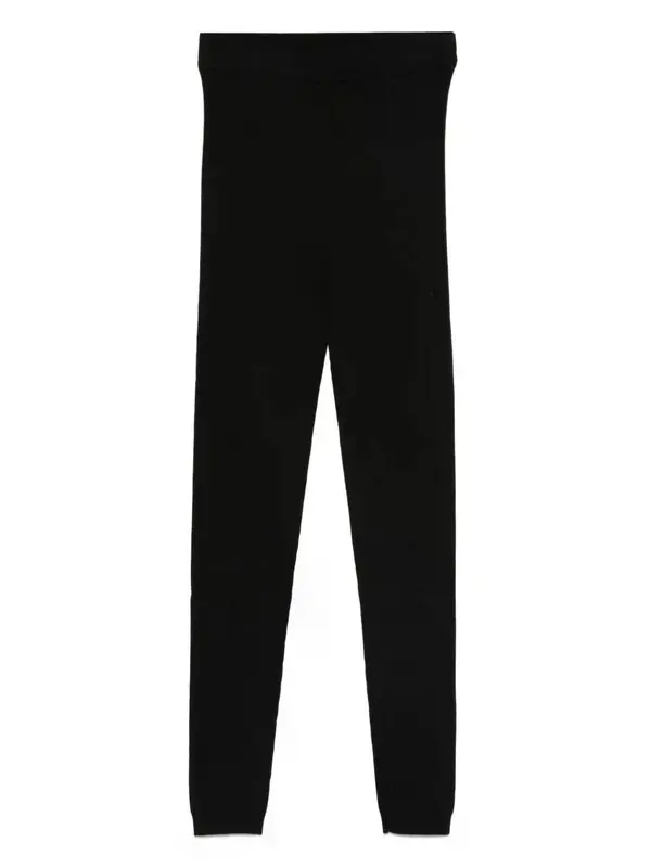 P.a.r.o.s.h Wool Leggings - Black