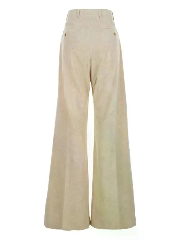 Rick Owens Wide Leg Corduroy Trousers - Neutrals