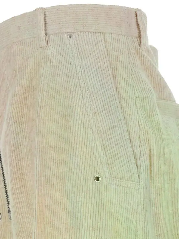 Rick Owens Wide Leg Corduroy Trousers - Neutrals
