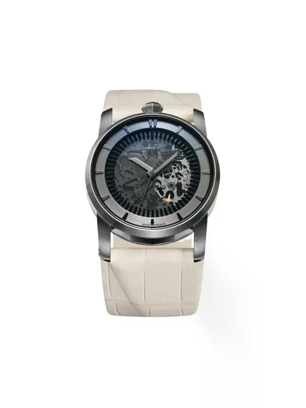 FOB PARIS Leather Skeleton 40mm - Silver