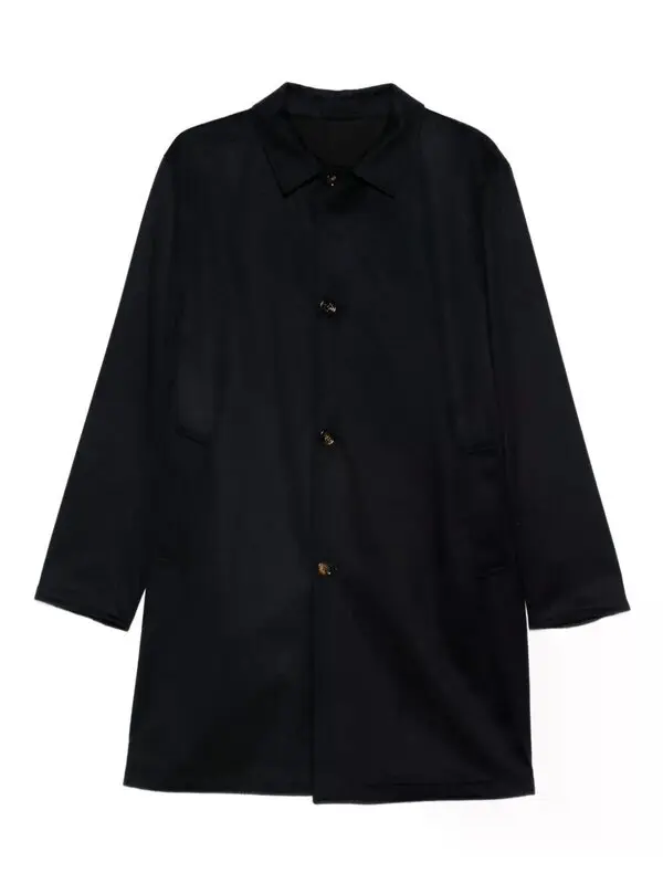 KIRED Button-fastening Coat - Blue
