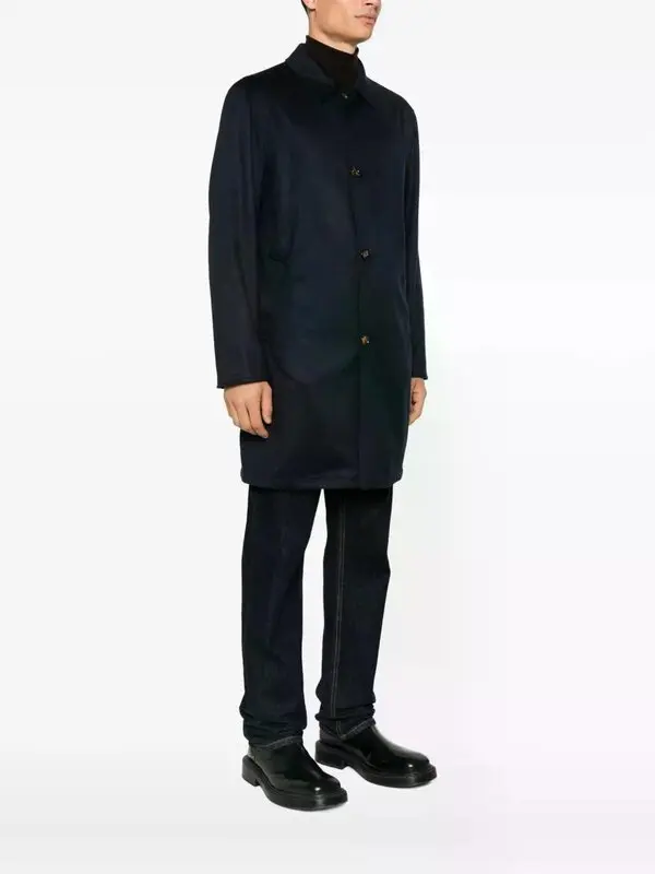 KIRED Button-fastening Coat - Blue