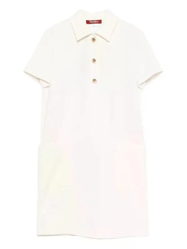 Max Mara Gold-button Polo Dress