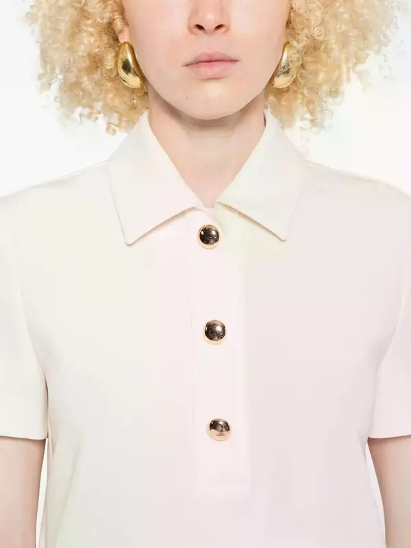 Max Mara Gold-button Polo Dress