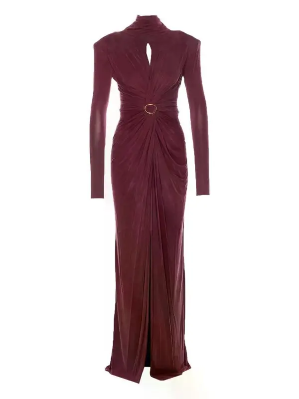 Elisabetta Franchi High-neck Maxi Dress