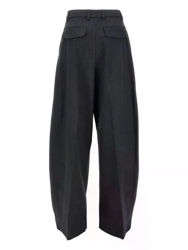 THELATEST Pleated Side-pocket Trousers
