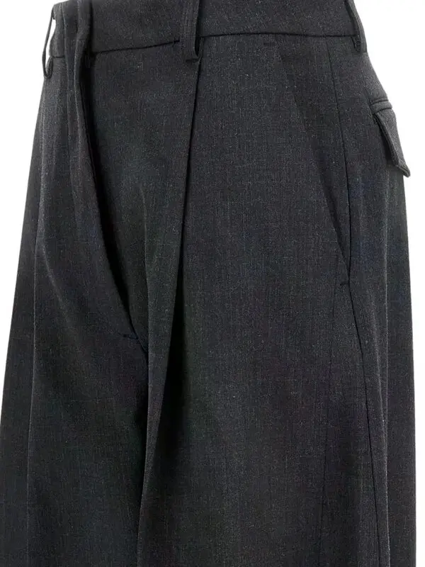 THELATEST Pleated Side-pocket Trousers