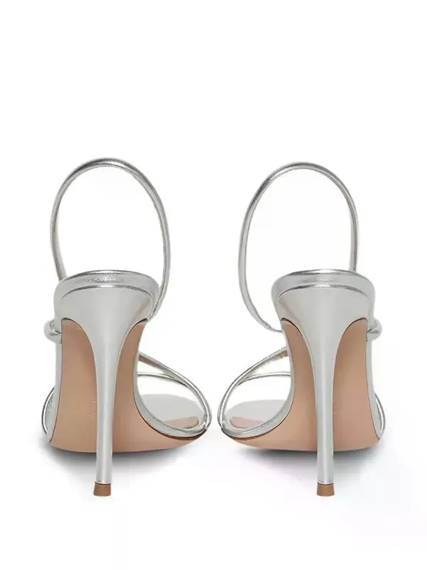 GIANVITO ROSSI 100mm Slingback Leather Sandals