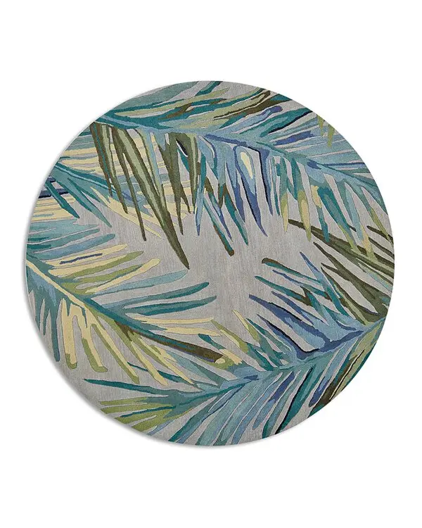 Kas Sparta Montego Round Area Rug, 5'6 X 5'6 - Grey