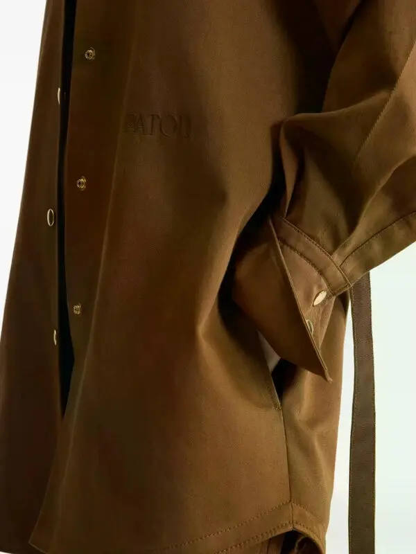 PATOU Belted Shirt - Brown
