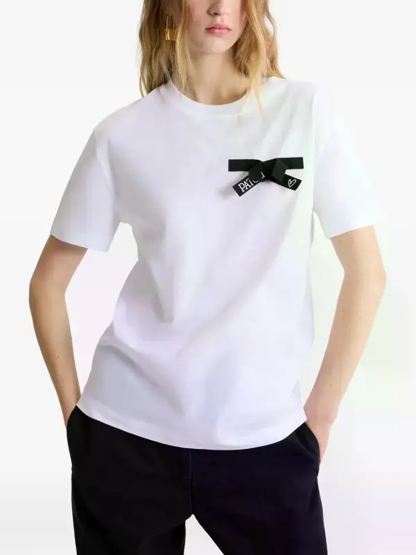 PATOU Bow-embellished T-shirt
