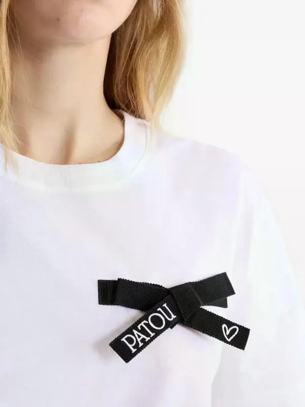PATOU Bow-embellished T-shirt