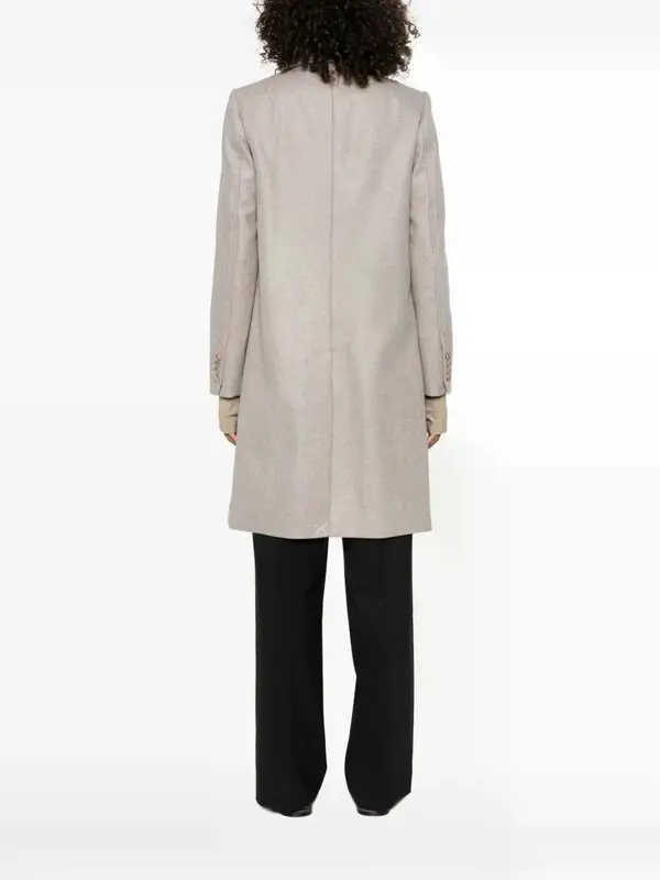 FAY Double-breasted Clasp Coat - Neutrals
