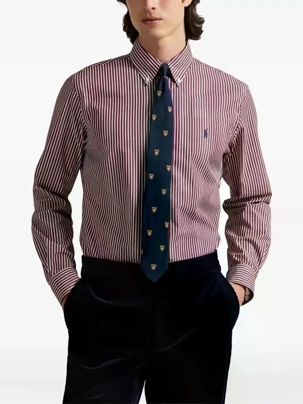 Polo Ralph Lauren Striped Button-down Shirt - Red