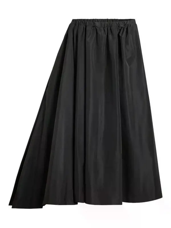 PATOU Asymmetric Midi Skirt - Black