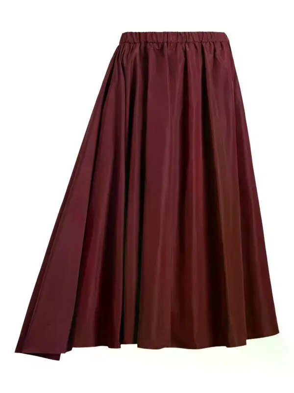 PATOU Faille Midi Skirt - Brown