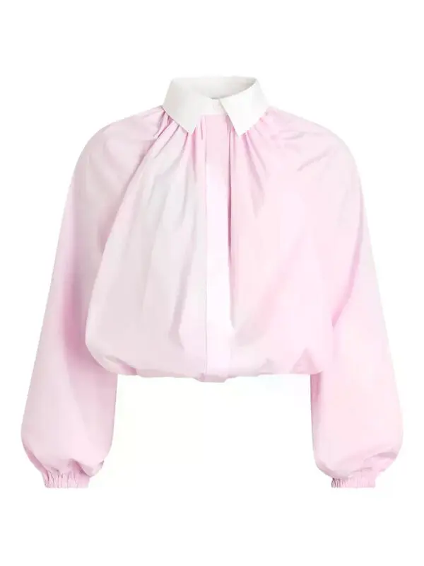 PATOU Long-sleeved Poplin Blouse - Pink