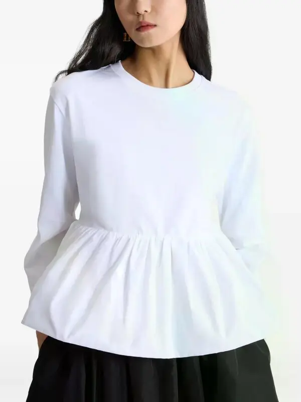 PATOU Ruffle-hem T-shirt