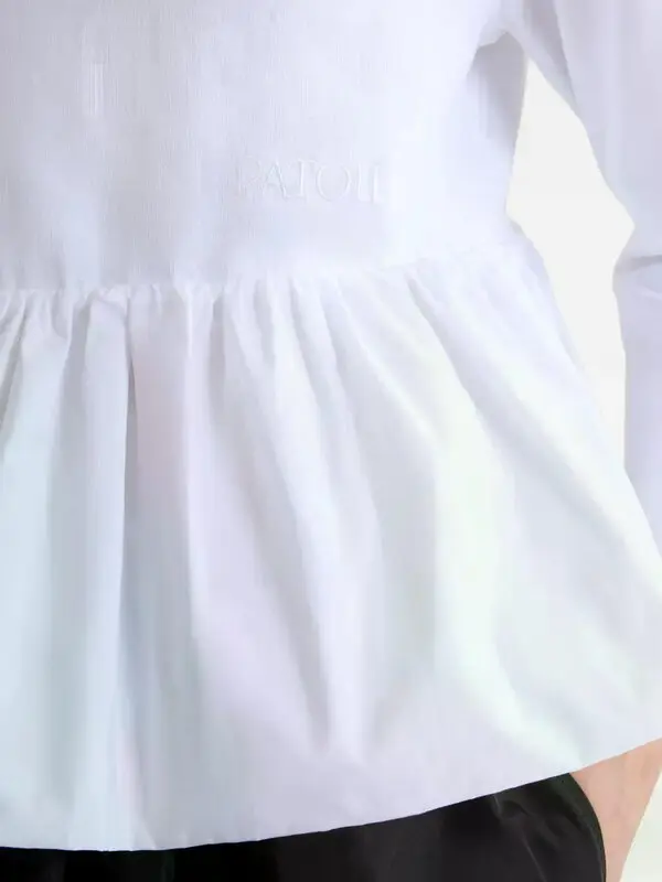 PATOU Ruffle-hem T-shirt