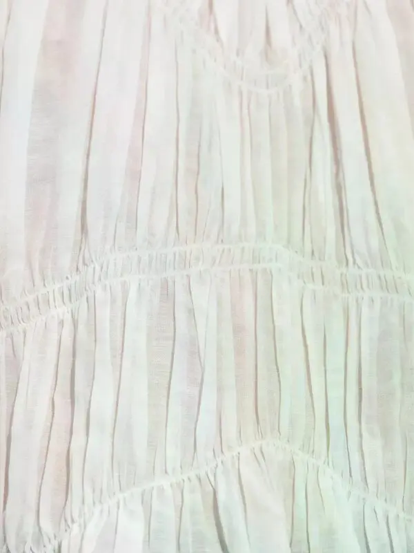 ALLSAINTS Ruffled Smocked Top - White