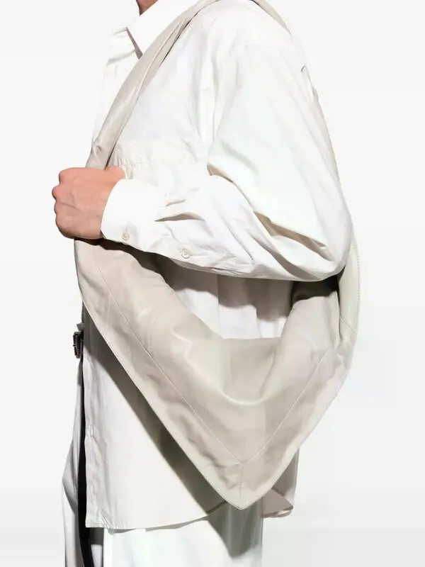 LEMAIRE Scarf Leather Shoulder Bag - Neutrals