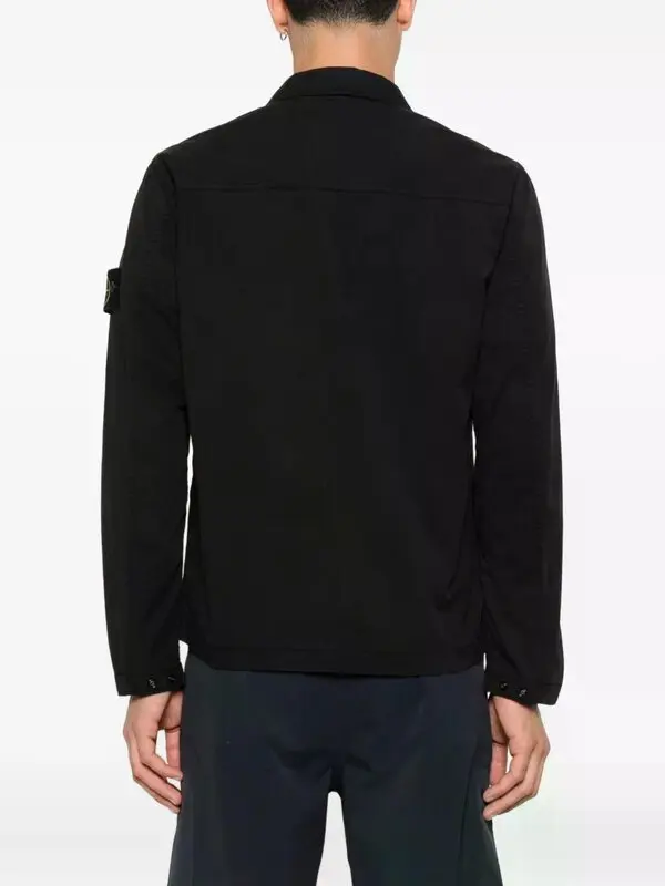 Stone Island Zip-fastening Shirt Jacket - Black