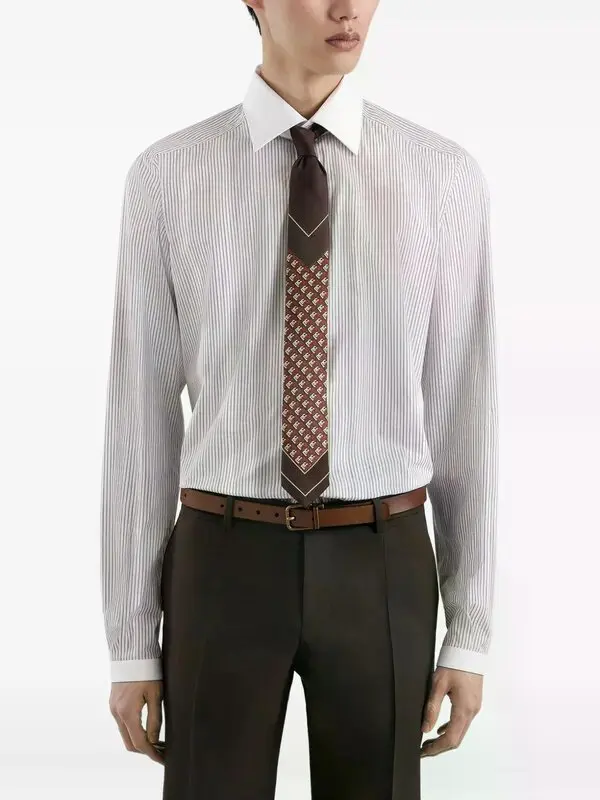 Dolce & Gabbana Monogram Silk Neck Tie