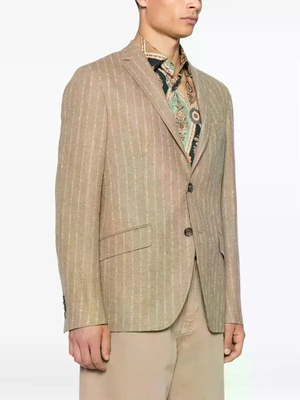 Etro Pinstripe Blazer - Neutrals