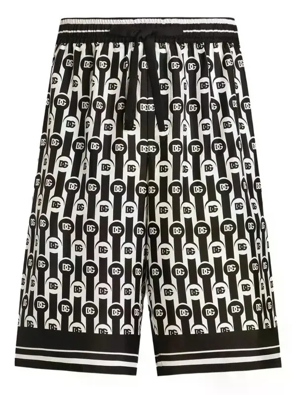 Dolce & Gabbana Logo-print Patterned Shorts