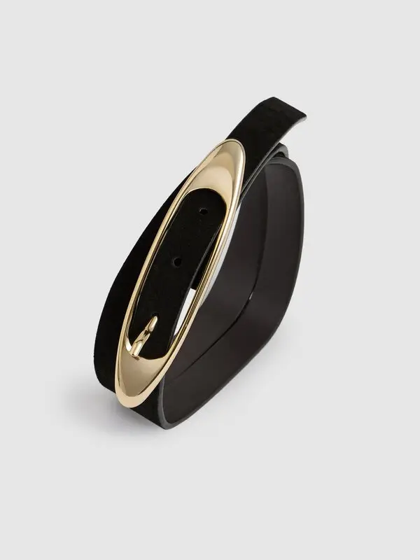 REISS Evelina Leather Belt