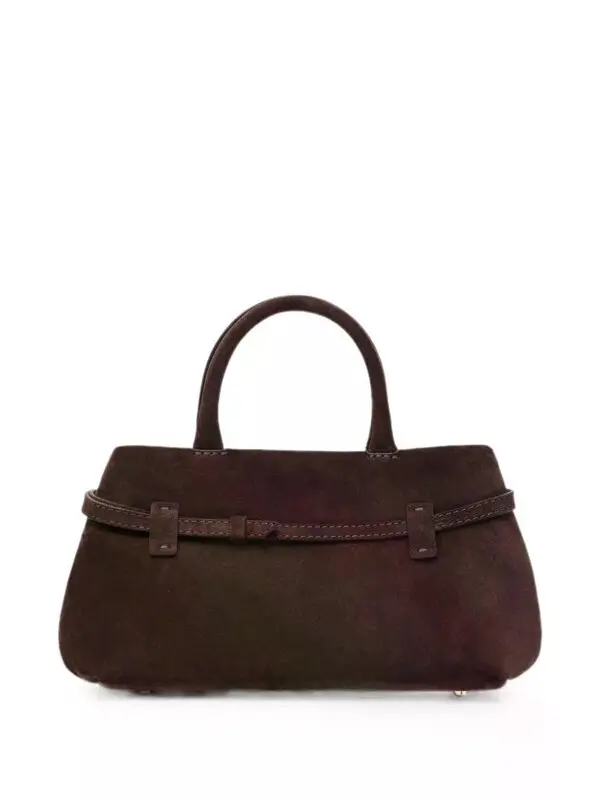 Manu Atelier 25 Le Cambon Suede Tote Bag - Brown