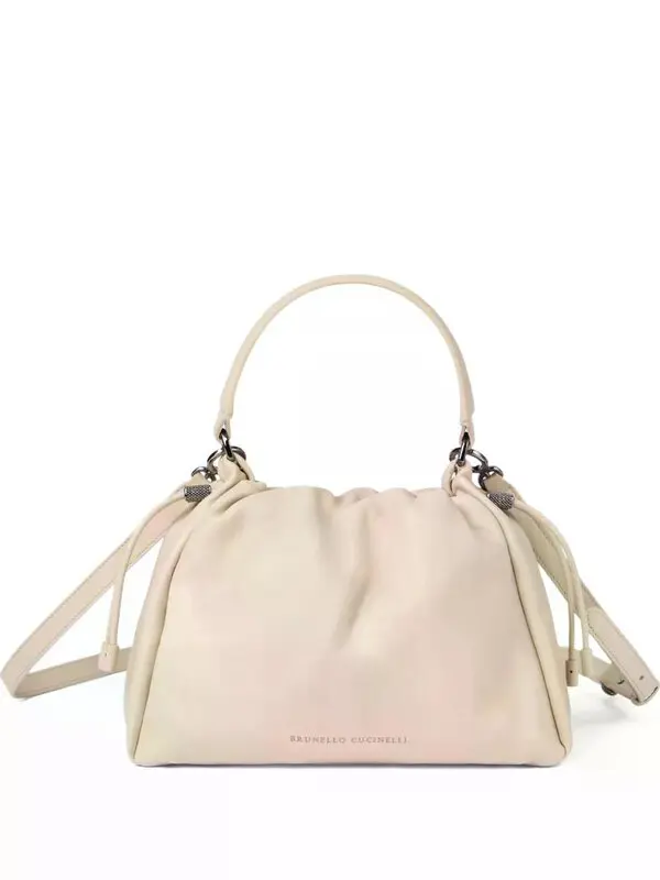 Brunello Cucinelli Leather Bucket Bag