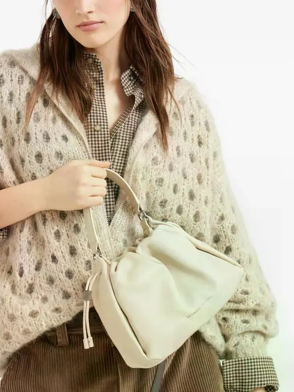 Brunello Cucinelli Leather Bucket Bag