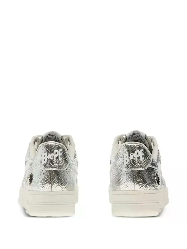 A BATHING APE Sta Metallic Sneakers - Grey