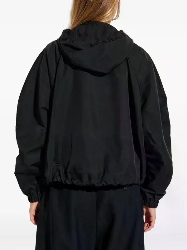 Loewe Hooded Drawstring Bomber Jacket