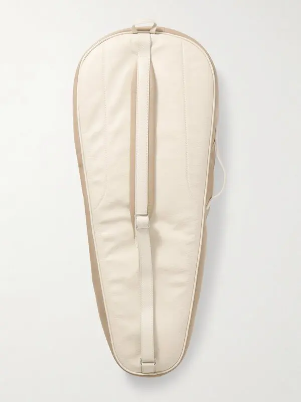 Brunello Cucinelli Leather And Mesh Tennis Racket Bag