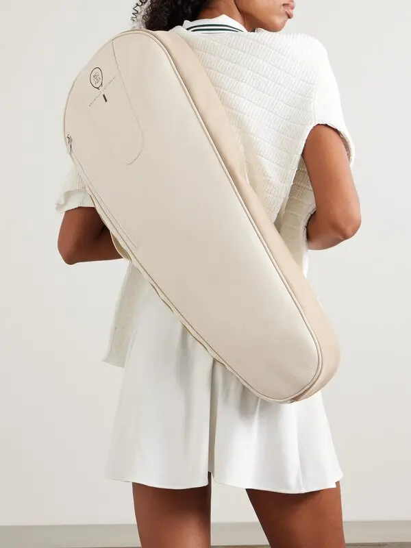 Brunello Cucinelli Leather And Mesh Tennis Racket Bag