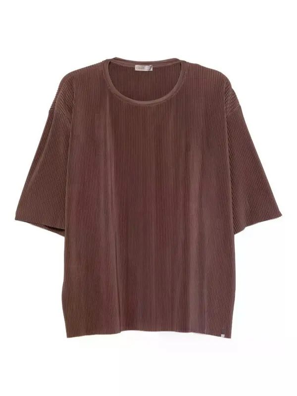 Herno Pleated Round-neck T-shirt