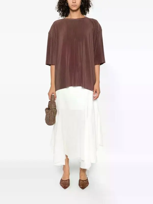 Herno Pleated Round-neck T-shirt