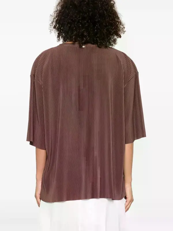 Herno Pleated Round-neck T-shirt