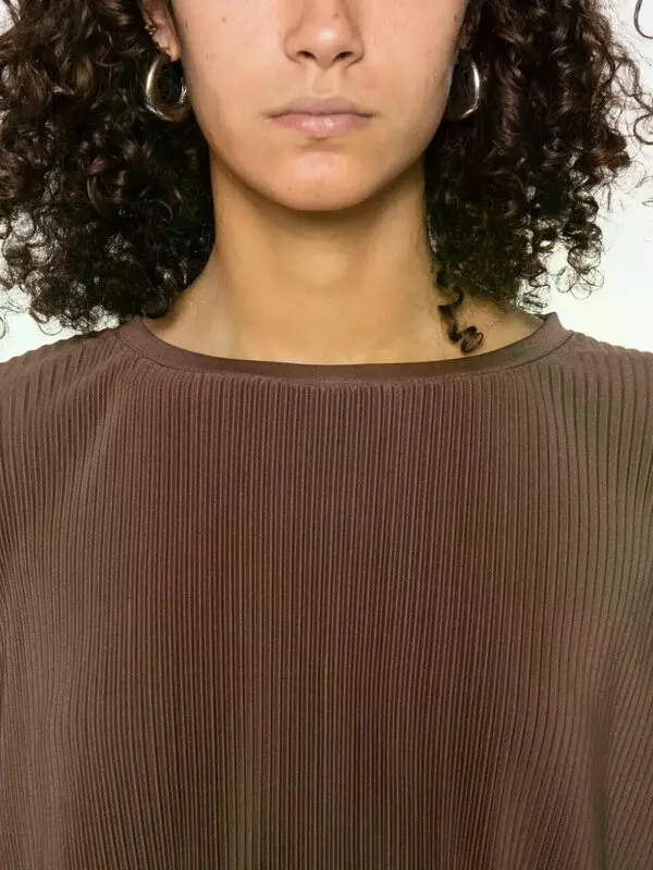 Herno Pleated Round-neck T-shirt