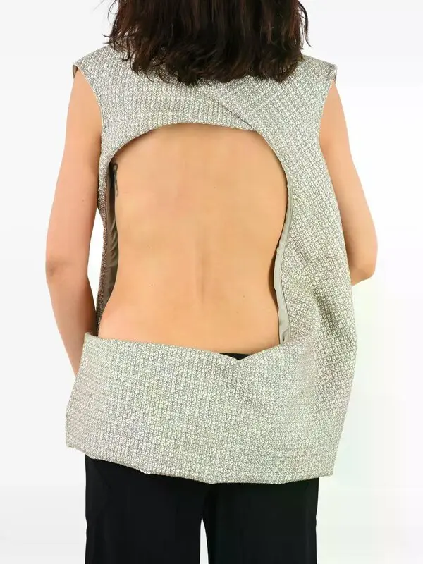 Rick Owens Embroidered Sleeveless Blouse