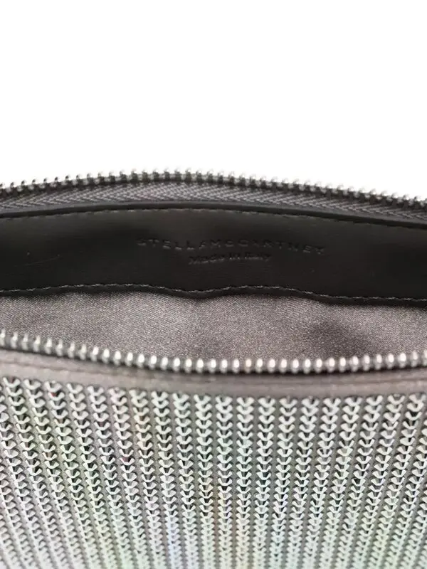 Stella McCartney Falabella Crystal-embellished Chain Shoulder Bag - Grey