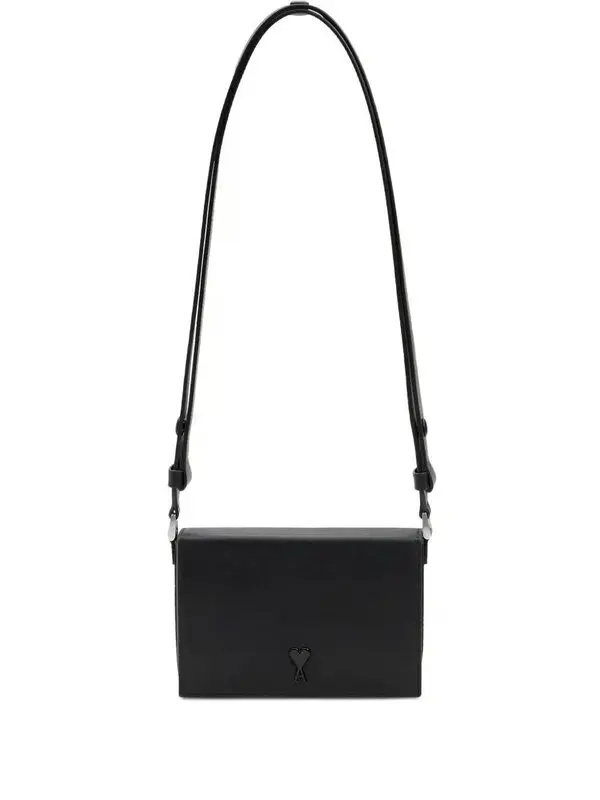 Ami De Coeur Lunch Box Leather Bag - Black | Editorialist