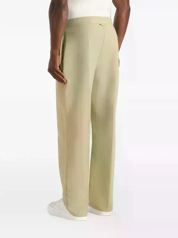 Manière De Voir Henri Foldover Trousers - Green