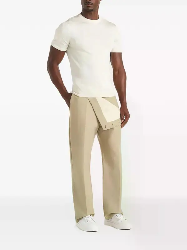 Manière De Voir Henri Foldover Trousers - Neutrals