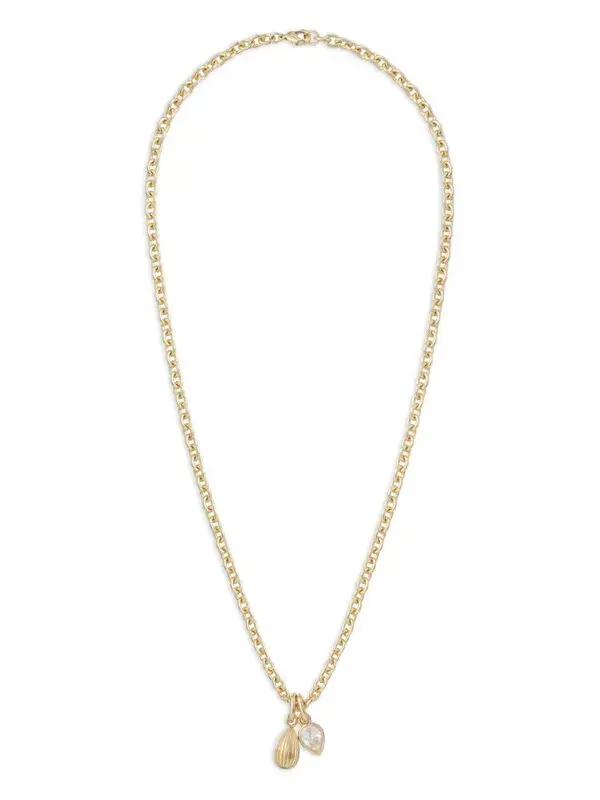 ROXANNE ASSOULIN Shell And Teardrop Charm Necklace - Gold