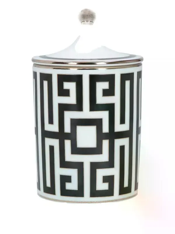 GINORI 1735 Labirinto-motif Porcelain Candle - White